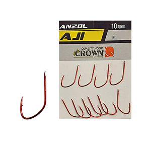 Anzol Aji Red Crown - 10 Unidades