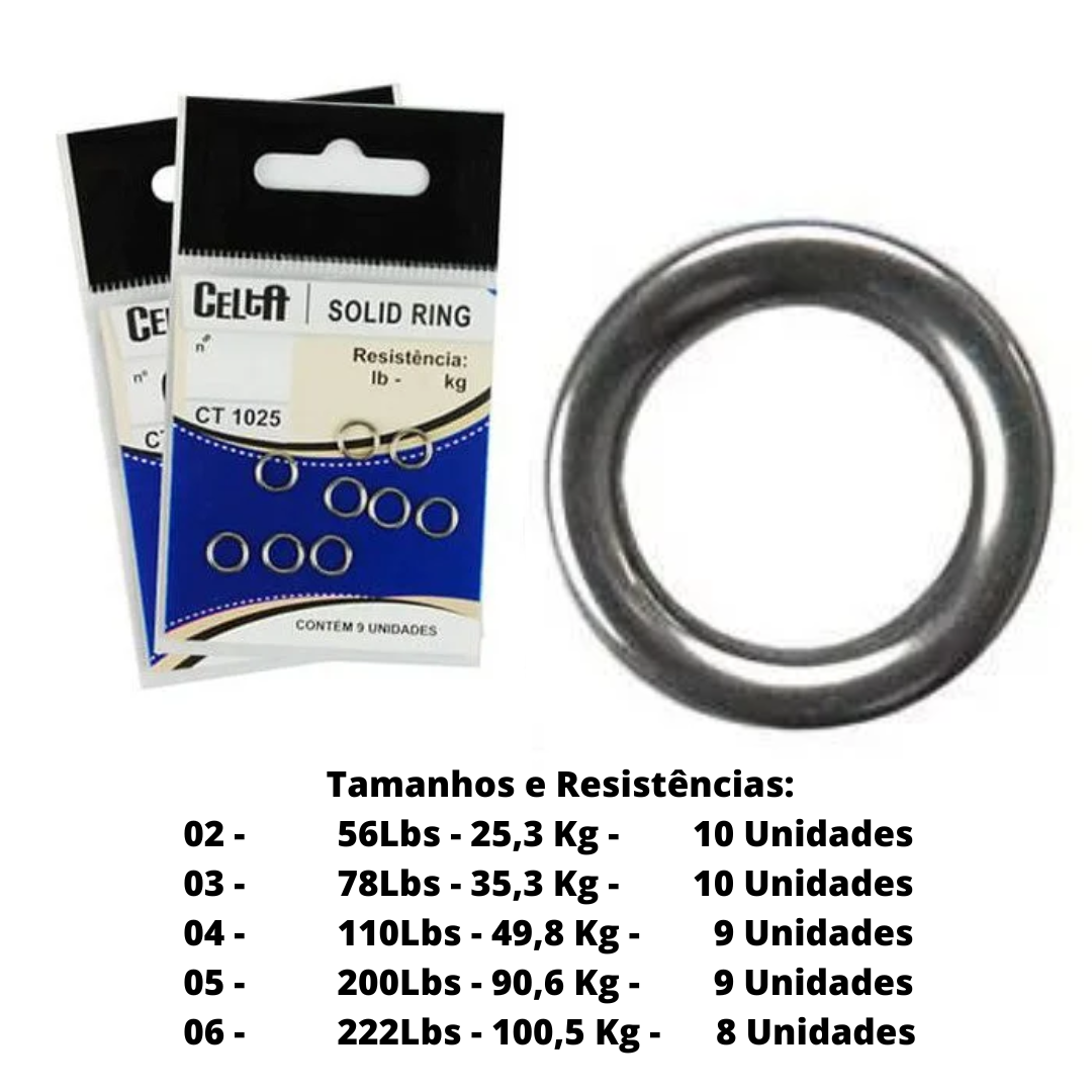 Argola Solid Ring Celta - Nickel