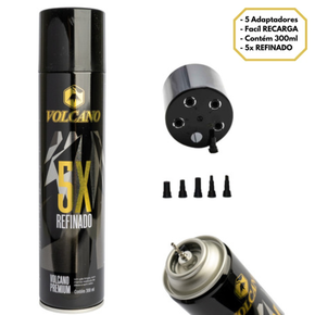 Gás Volcano Para Recarregar Isqueiro 5x Refinado - 300ml